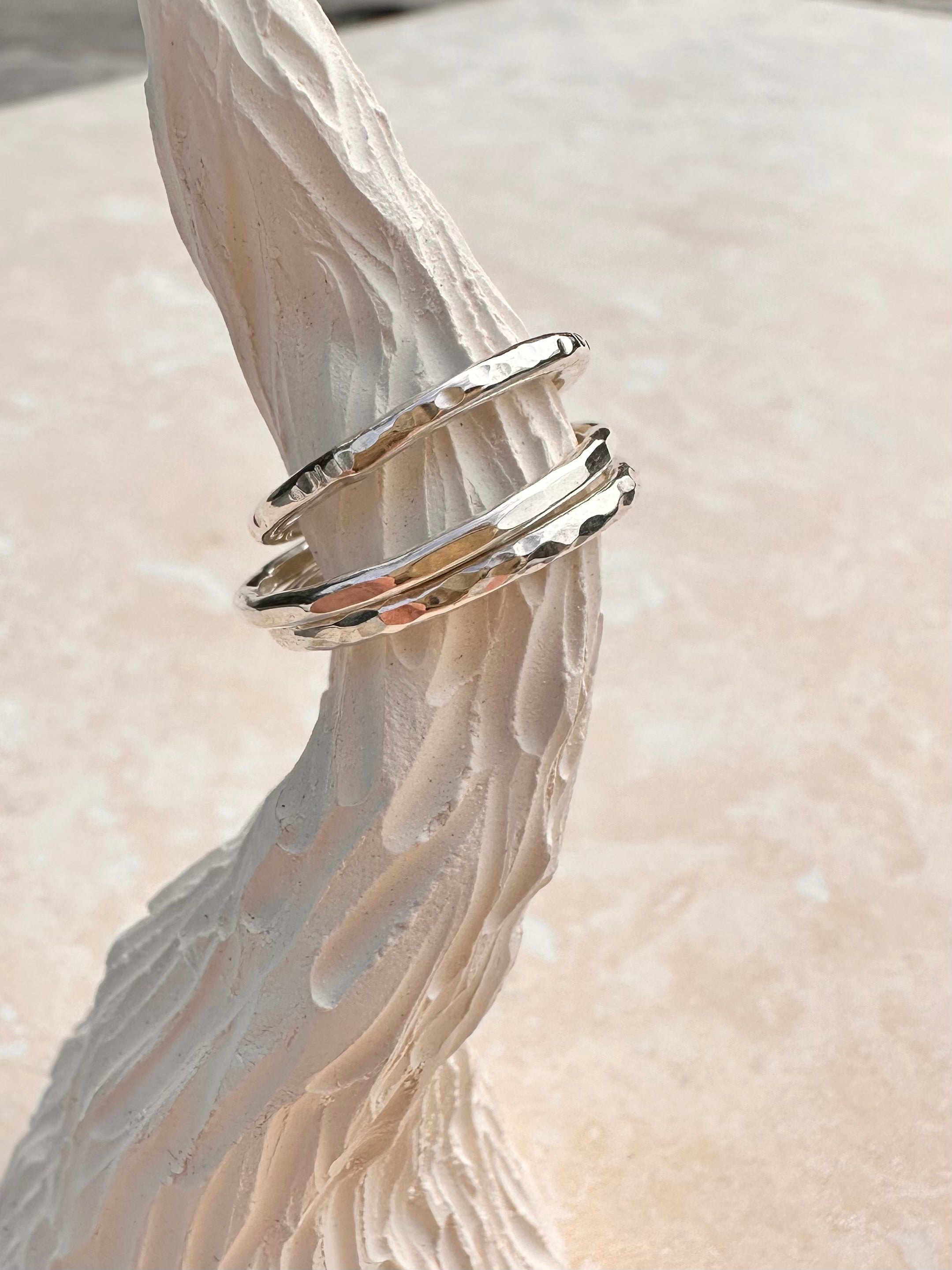 Stacker Rings- Silver – Noa Designs Jewellery